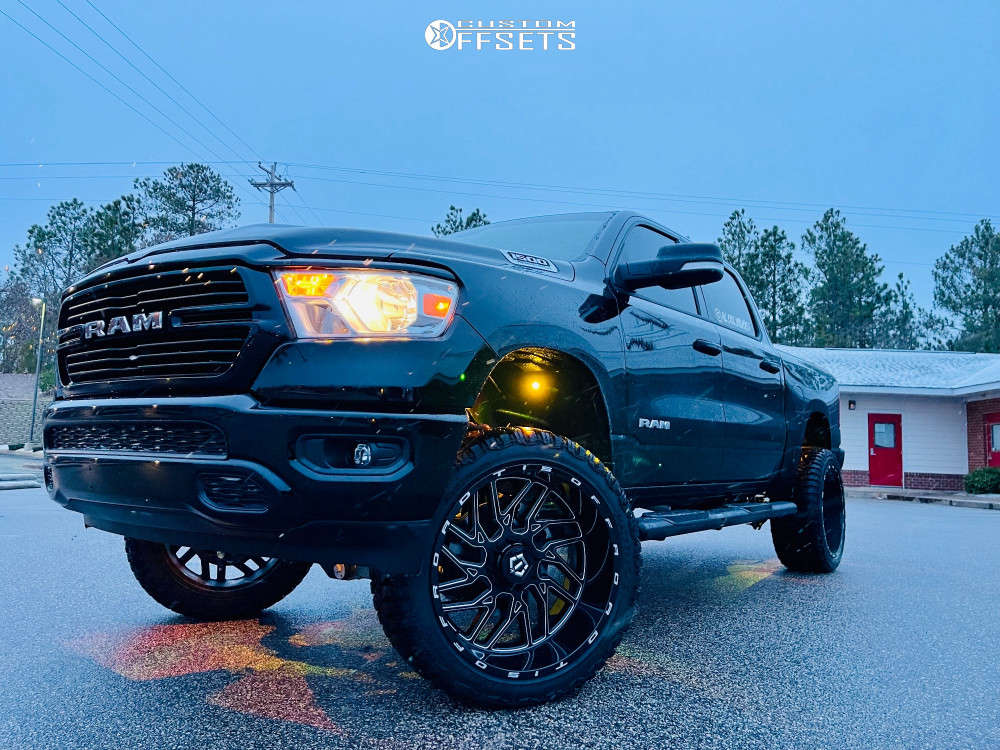 Ram Lifted On 44 Inch Tires 2021 Ram 1500 With 24x12 44 TIS 544BM And